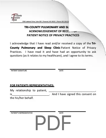 Patient Forms - Tri-County Pulmonary and Sleep Clinic